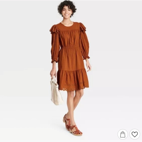 Universal Thread | Dresses | Nwt Universal Thread Ruffle Long Sleeve ...
